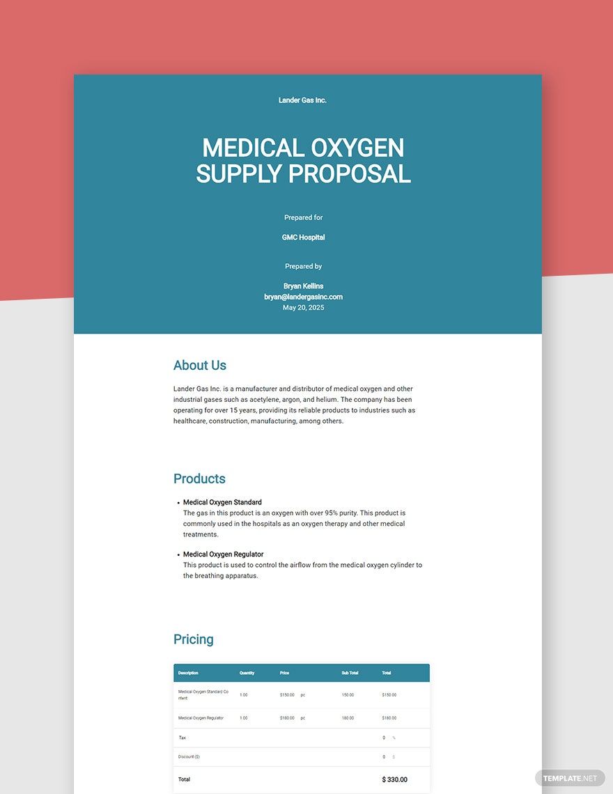 Free Sample Product Proposal Template - Google Docs, Word, Apple Pages ...