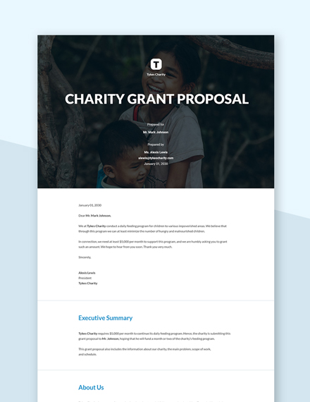 6+ FREE Charity Proposal Templates [Edit & Download] | Template.net