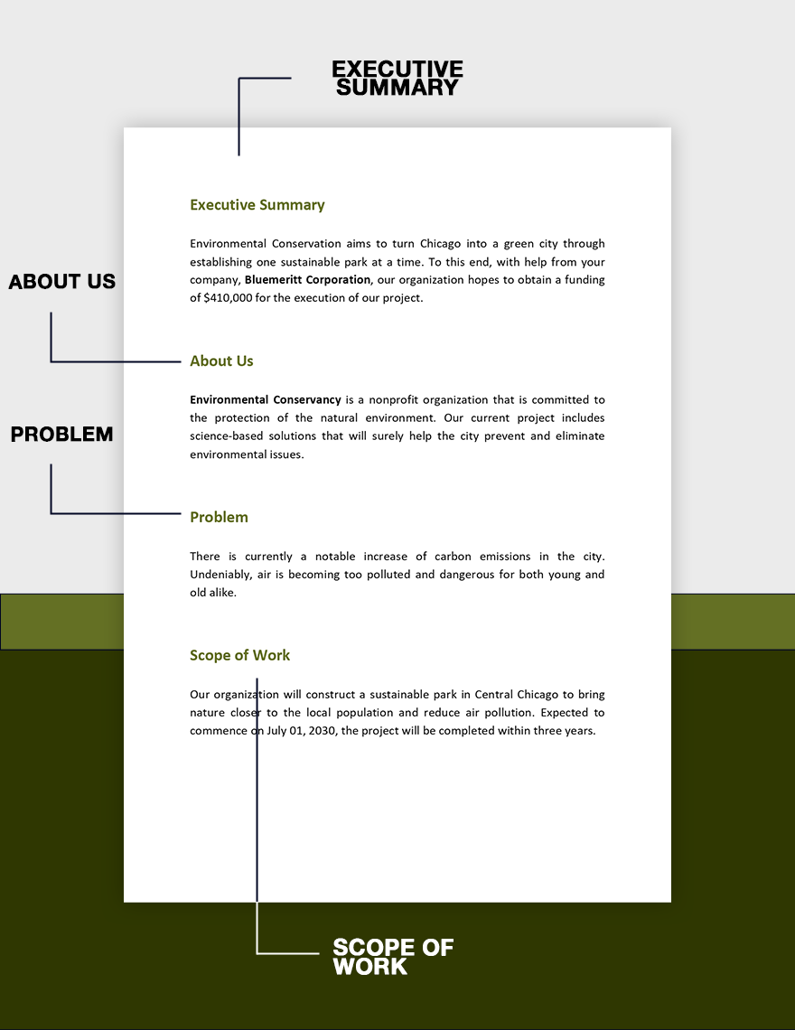 Nonprofit Grant Proposal Template - Google Docs, Word, Apple Pages ...