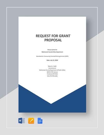 FREE Basic Grant Proposal - Word | Google Docs | Apple (MAC) Pages ...