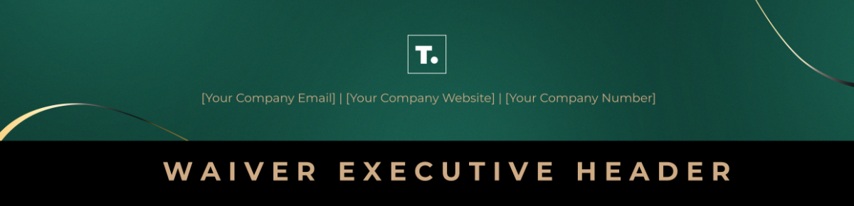 Waiver Executive Header Template - Edit Online & Download Example ...