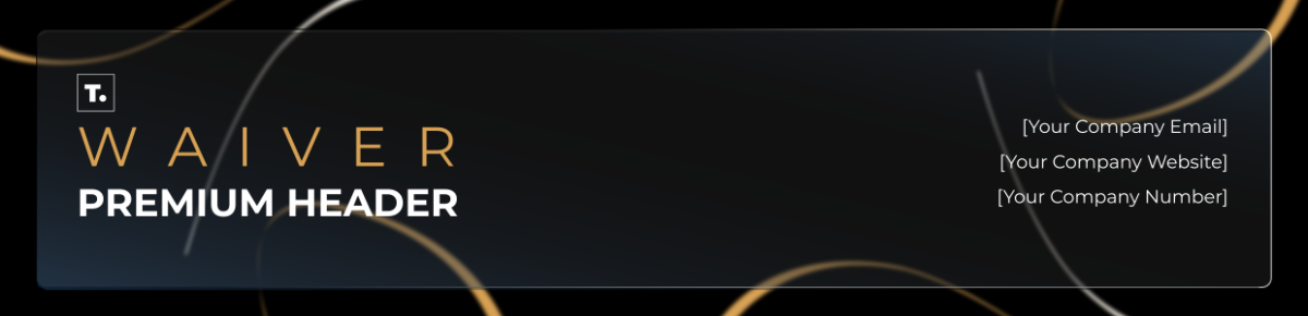 Waiver Premium Header Template - Edit Online & Download Example ...
