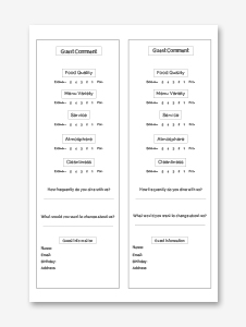 Free Comment Card Template in Adobe Photoshop, Adobe Illustrator, Adobe ...