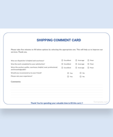Guest Comment Card Template in Microsoft Word, PDF | Template.net