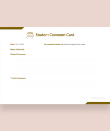 Guest Comment Card Template in Microsoft Word, PDF | Template.net