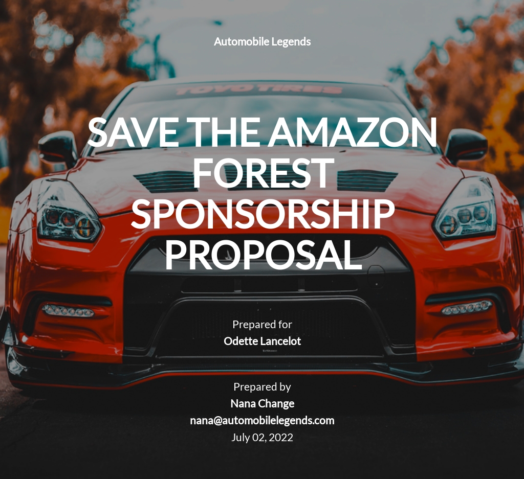 Development Project Proposal Template