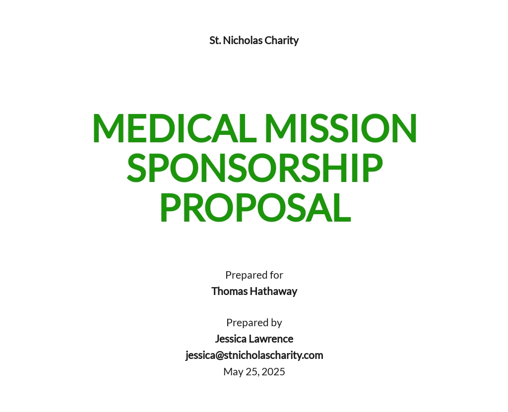 6+ FREE Charity Proposal Templates [Edit & Download] | Template.net