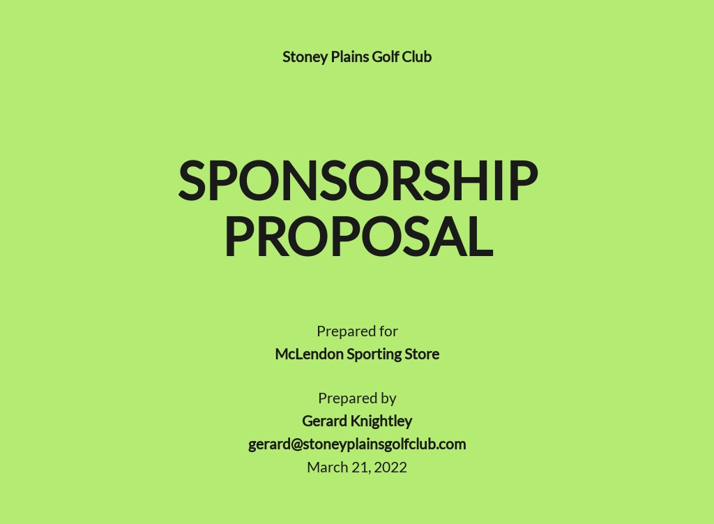 15 FREE Sports Proposal Templates Edit Download Template 15 FREE Sports Proposal Templates Edit Download Template