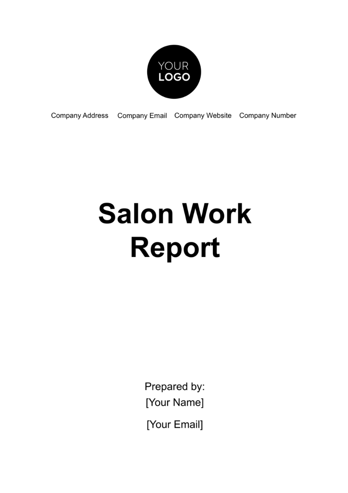 Salon Work Report Template - Edit Online & Download Example | Template.net