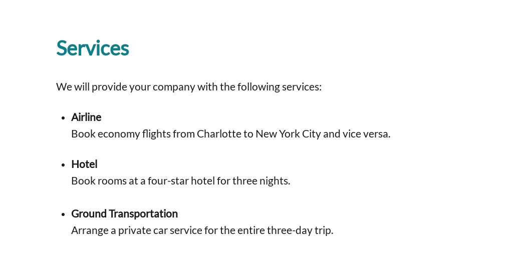 Sample Travel Proposal Template [Free PDF] - Word (DOC) | Apple (MAC ...