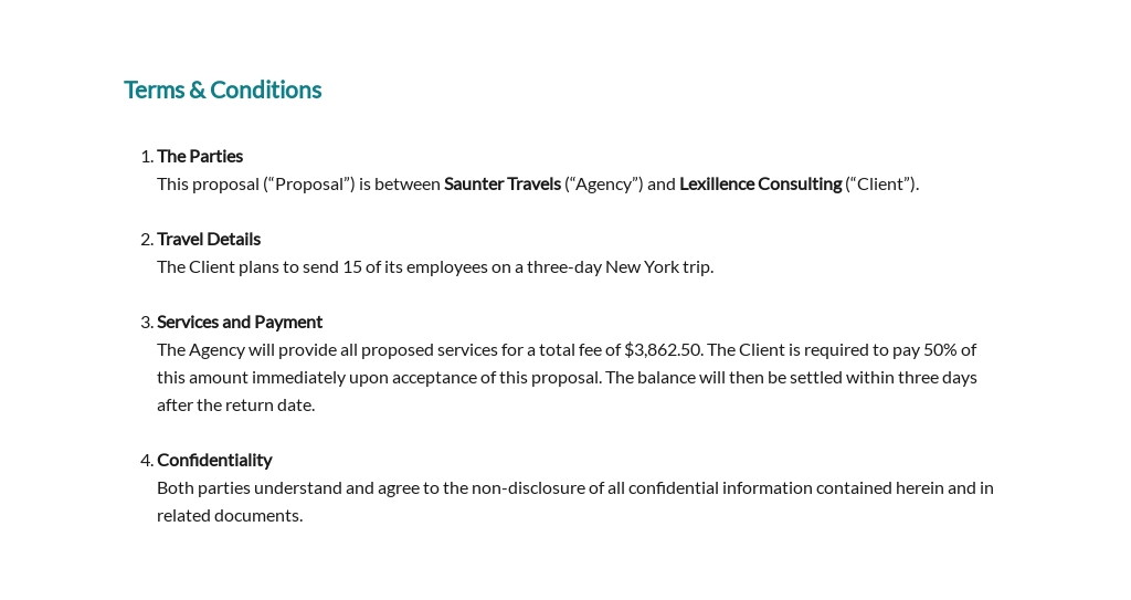 Sample Travel Proposal Template [Free PDF] - Word (DOC) | Apple (MAC ...