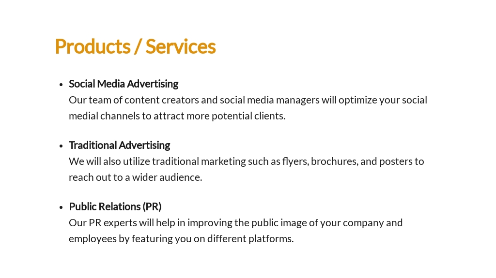 Simple Advertising Proposal Template [Free PDF] - Word (DOC) | Apple ...