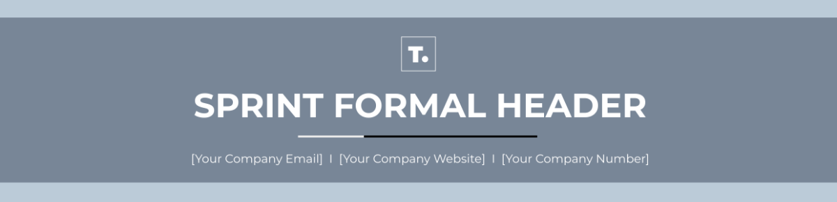 Sprint Formal Header Template - Edit Online & Download Example ...