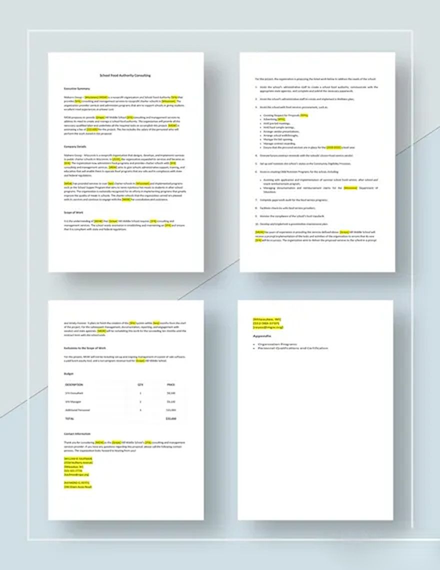 Free Basic Job Proposal Template - Download in Word, Google Docs, Apple ...