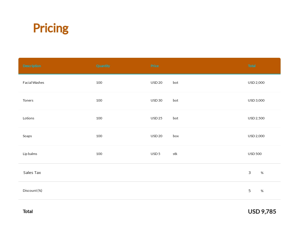 Sample Sales Proposal Template [Free PDF] - Google Docs, Word, Apple ...