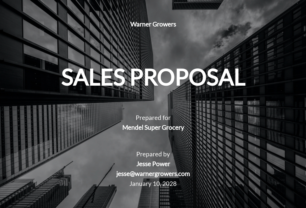 Simple Sales Proposal Template