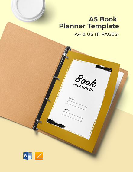 FREE Sample Book Planner Template - Word (DOC) | Apple (MAC) Pages