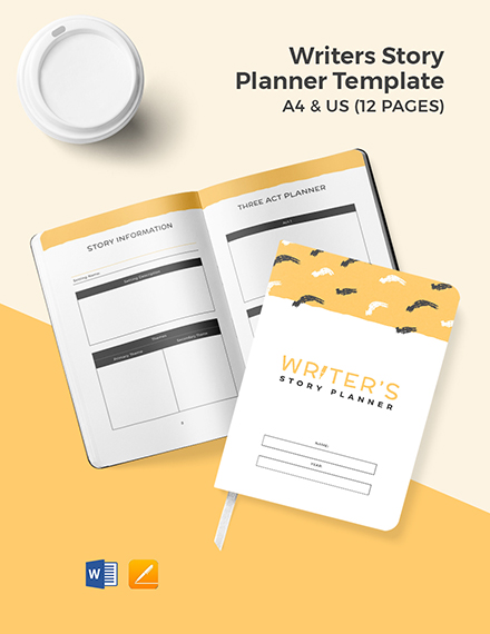 Simple Story Planner Template - Word | Apple Pages