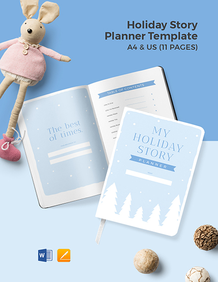 Simple Story Planner Template - Word | Apple Pages