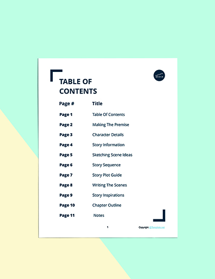 Printable Story Planner Template - Word, Apple Pages | Template.net