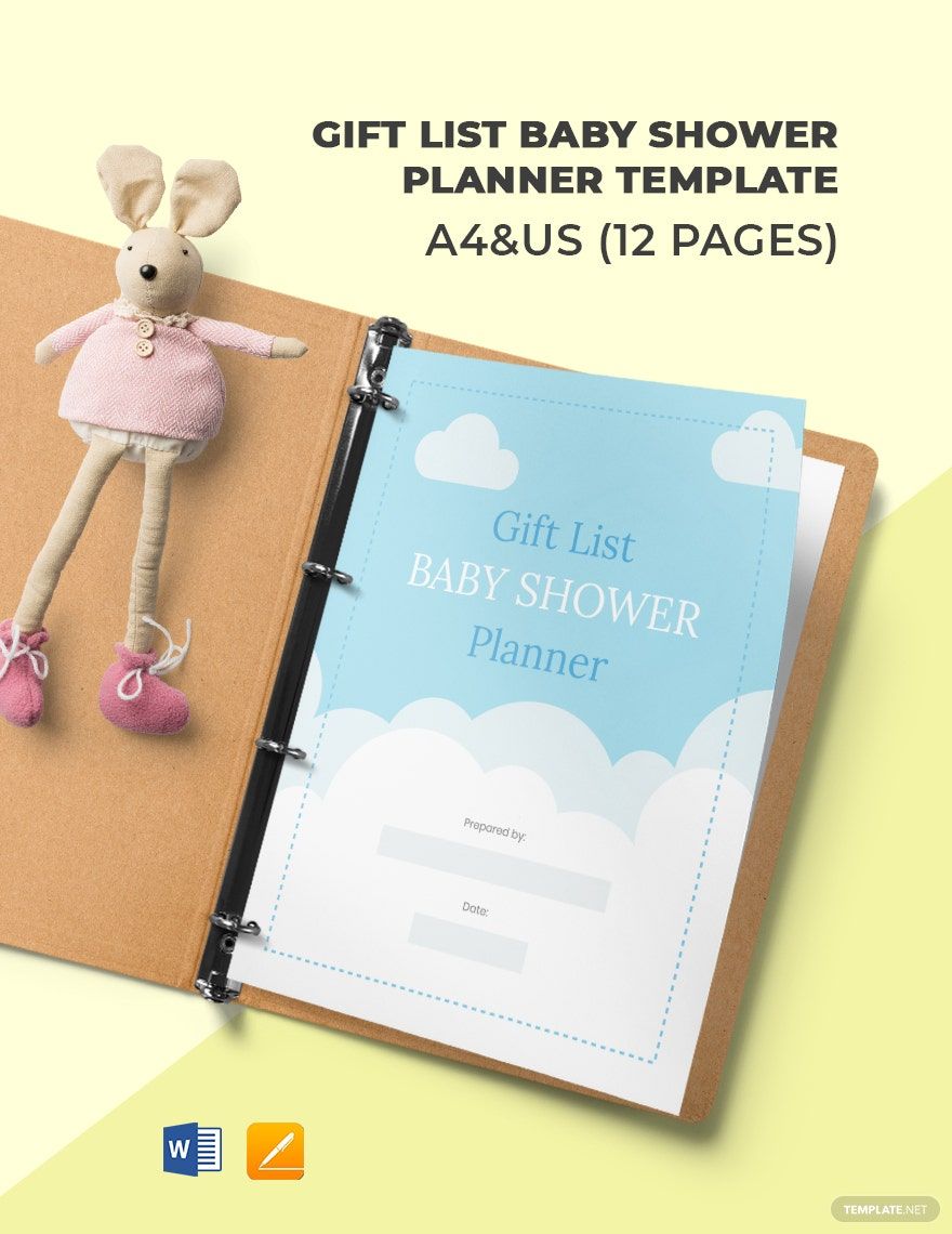 Gift List Baby Shower Planner Template Download In Word Google Docs PDF Apple Pages 