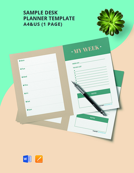 FREE Sample Book Planner Template - Word (DOC) | Apple (MAC) Pages
