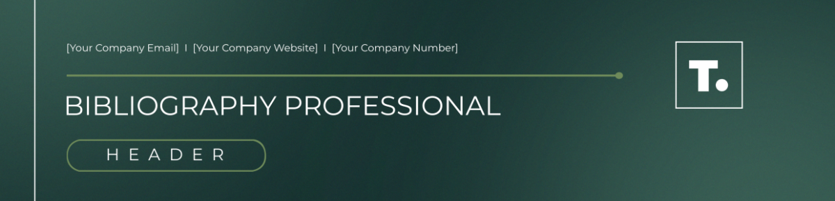 Bibliography Professional Header Templates - Edit Online & Download ...