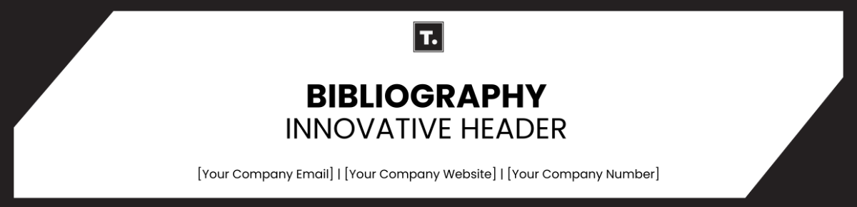 Bibliography Innovative Header Template - Edit Online & Download ...