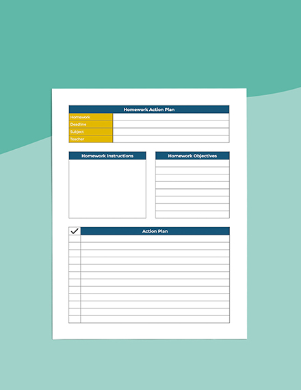 Free Middle School Homework Planner Template Word Apple Pages Free Middle School Homework Planner Template Word Apple Pages