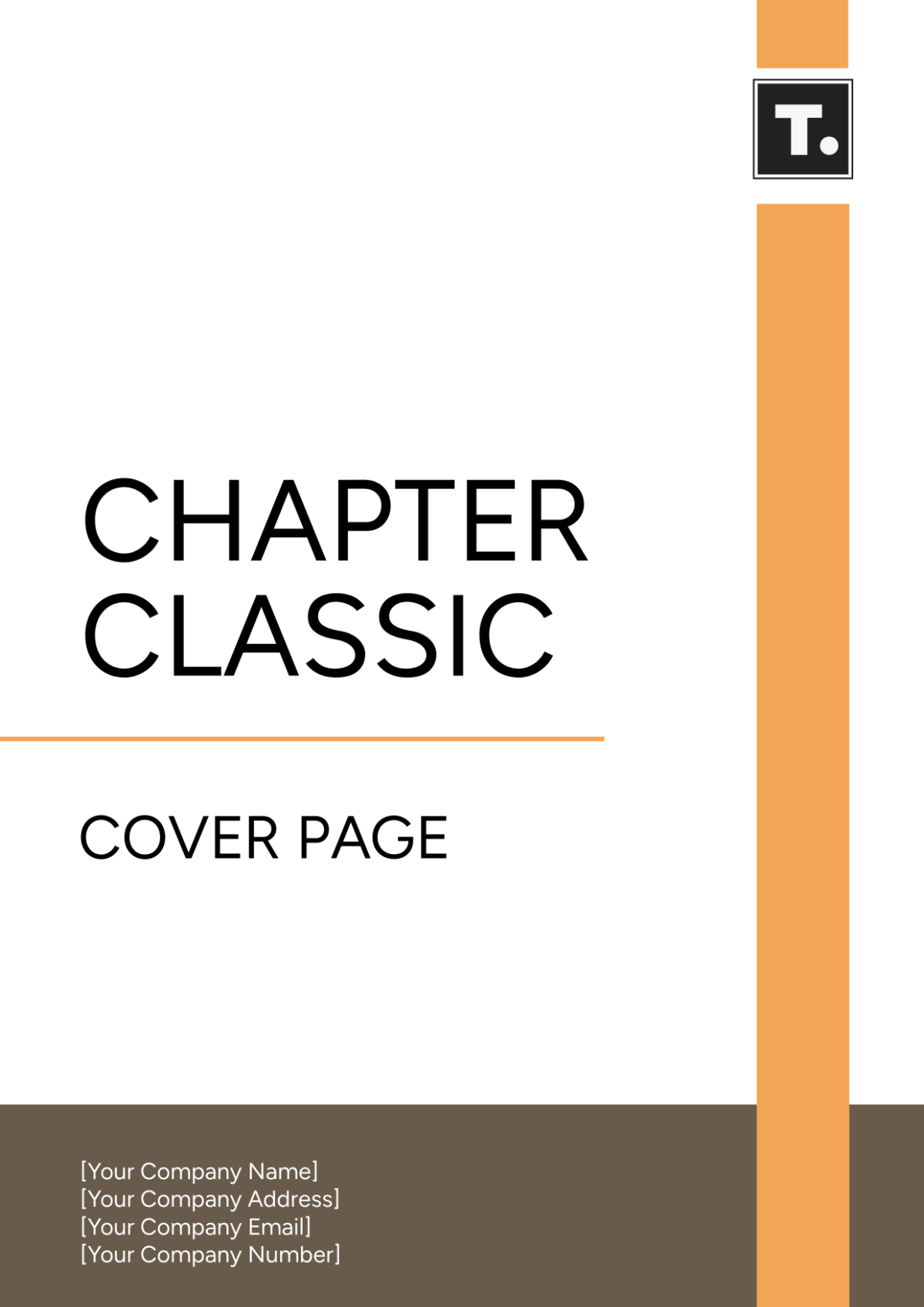 Chapter Classic Cover Page Templates - Edit Online & Download Example ...