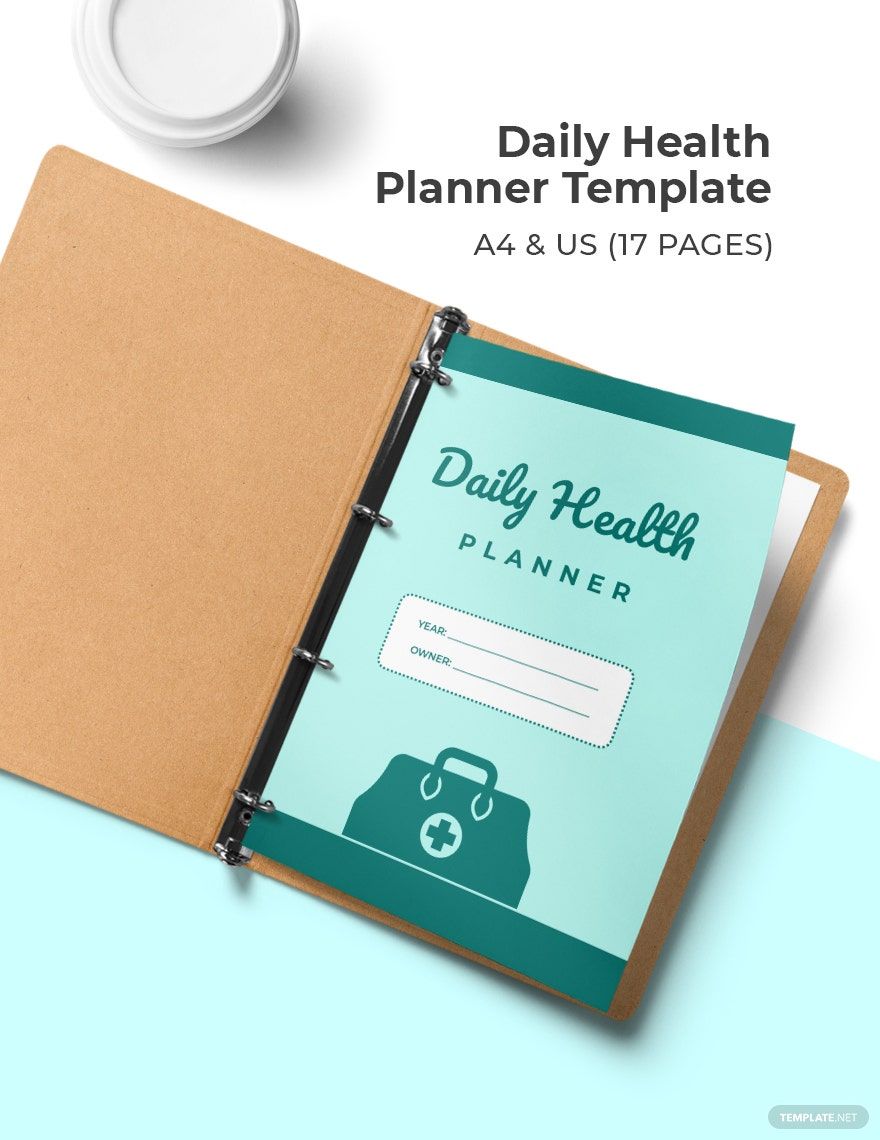 Free Editable Health Planner Template - Word, Apple Pages | Template.net