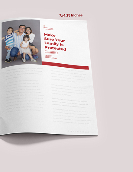 Insurance Magazine Ads Template - InDesign, PSD | Template.net