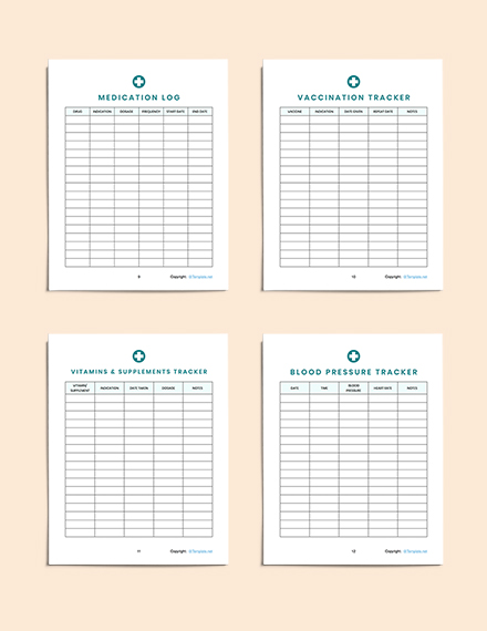 Printable Medical Planner Template - Word, Apple Pages | Template.net