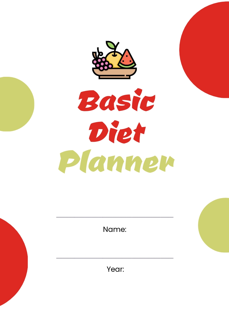Free Basic Diet Planner Template