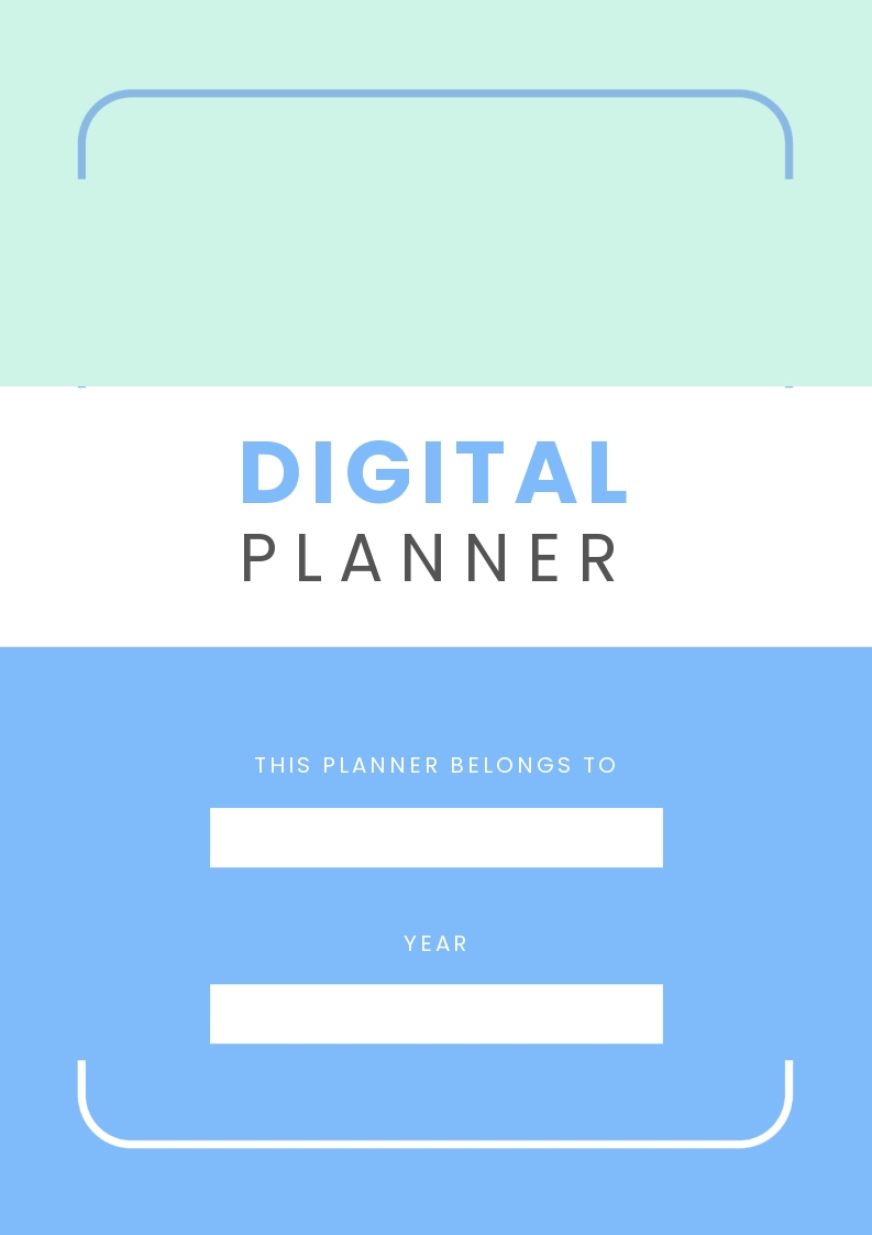 Free Simple Digital Planner Template