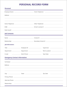 Employee Training Record Template in Microsoft Word | Template.net