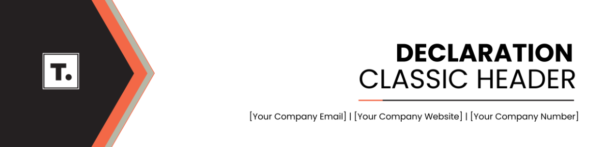 Declaration Classic Header Templates - Edit Online & Download Example ...