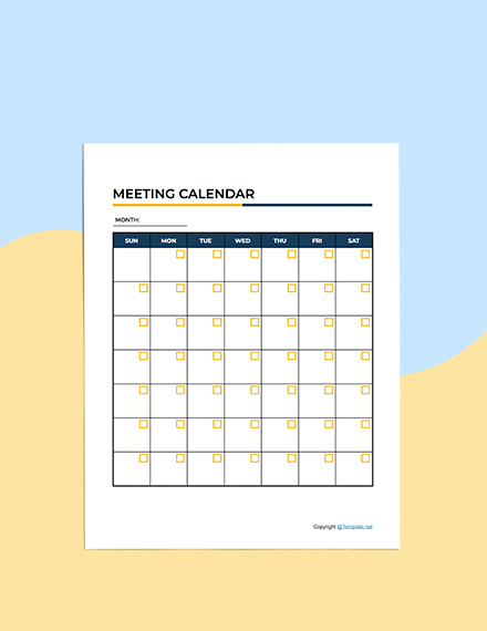 Free Basic Meeting Planner Template - Word, Apple Pages | Template.net