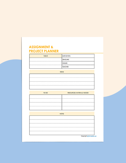 Free Sample Education Planner Template - Word, Apple Pages | Template.net
