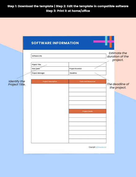 Free Sample Software Planner Template - Word, Apple Pages | Template.net