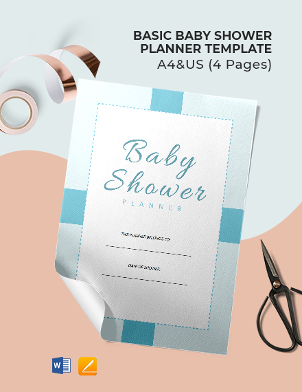 FREE Baby Shower Planner Templates [Edit & Download] | Template.net