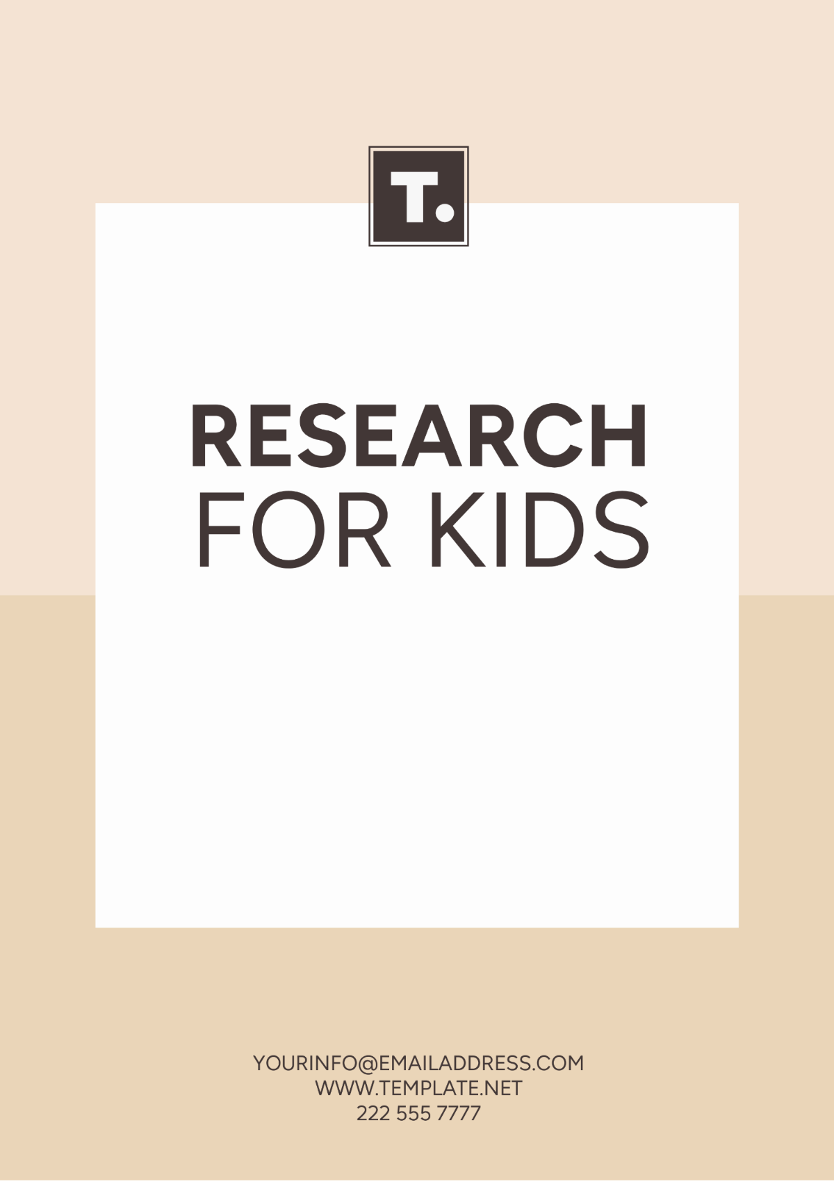 Research Template for Kids - Edit Online & Download Example | Template.net