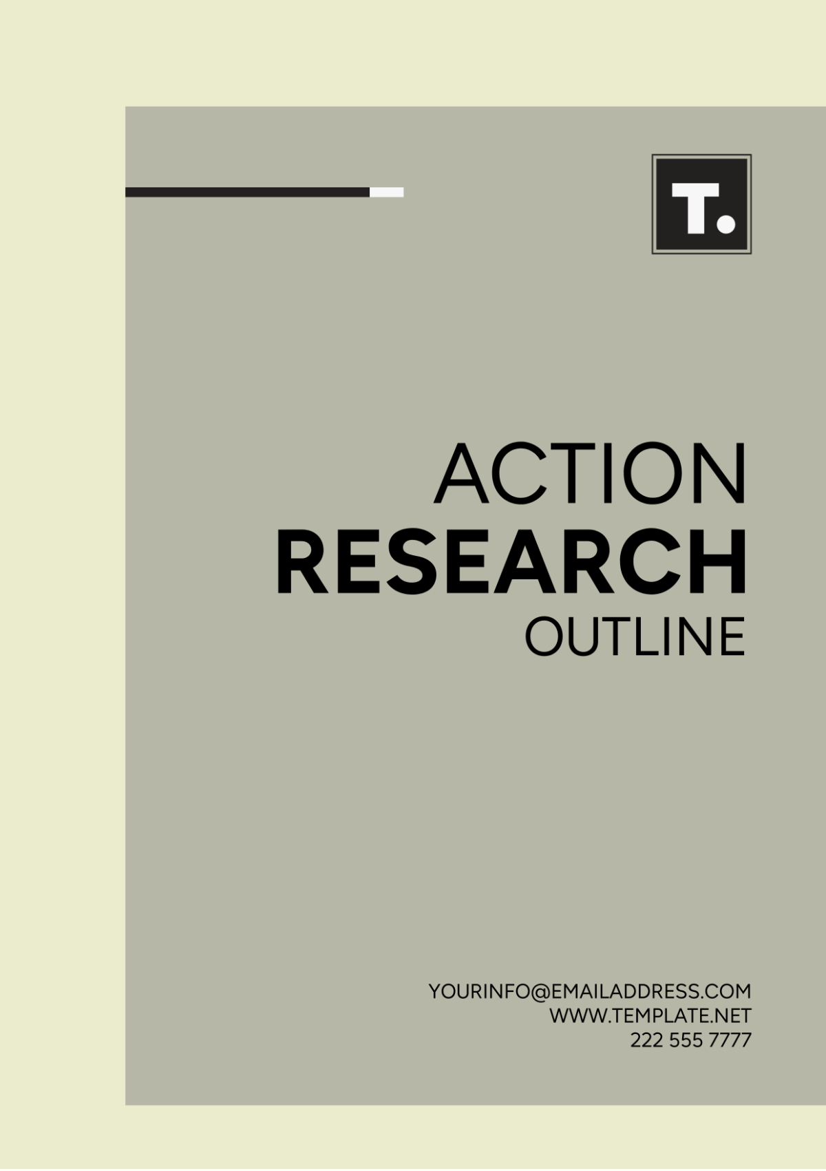 Action Research Outline Template - Edit Online & Download Example ...