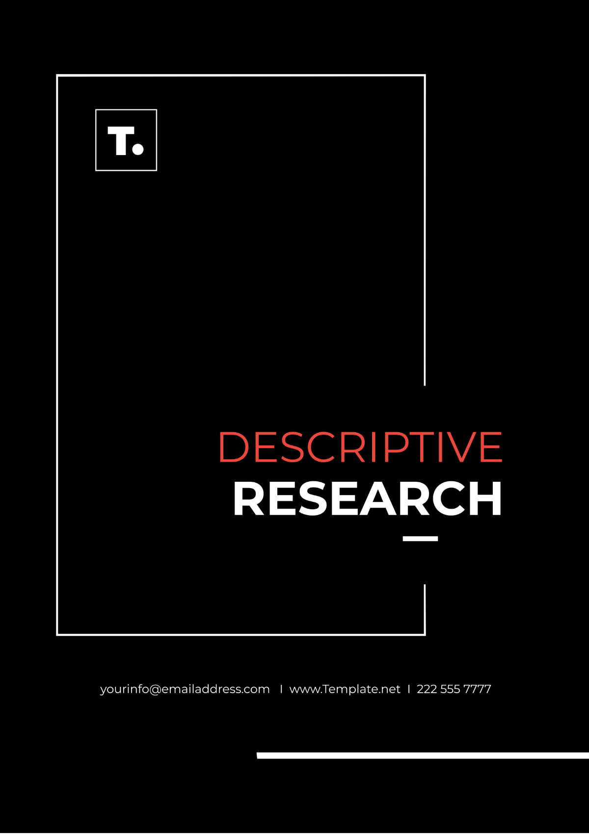 Descriptive Research Template - Edit Online & Download Example ...