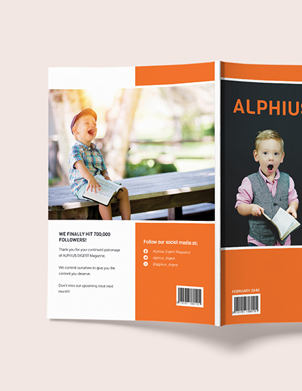 Modern Student Magazine Template - InDesign, Word, Apple Pages ...