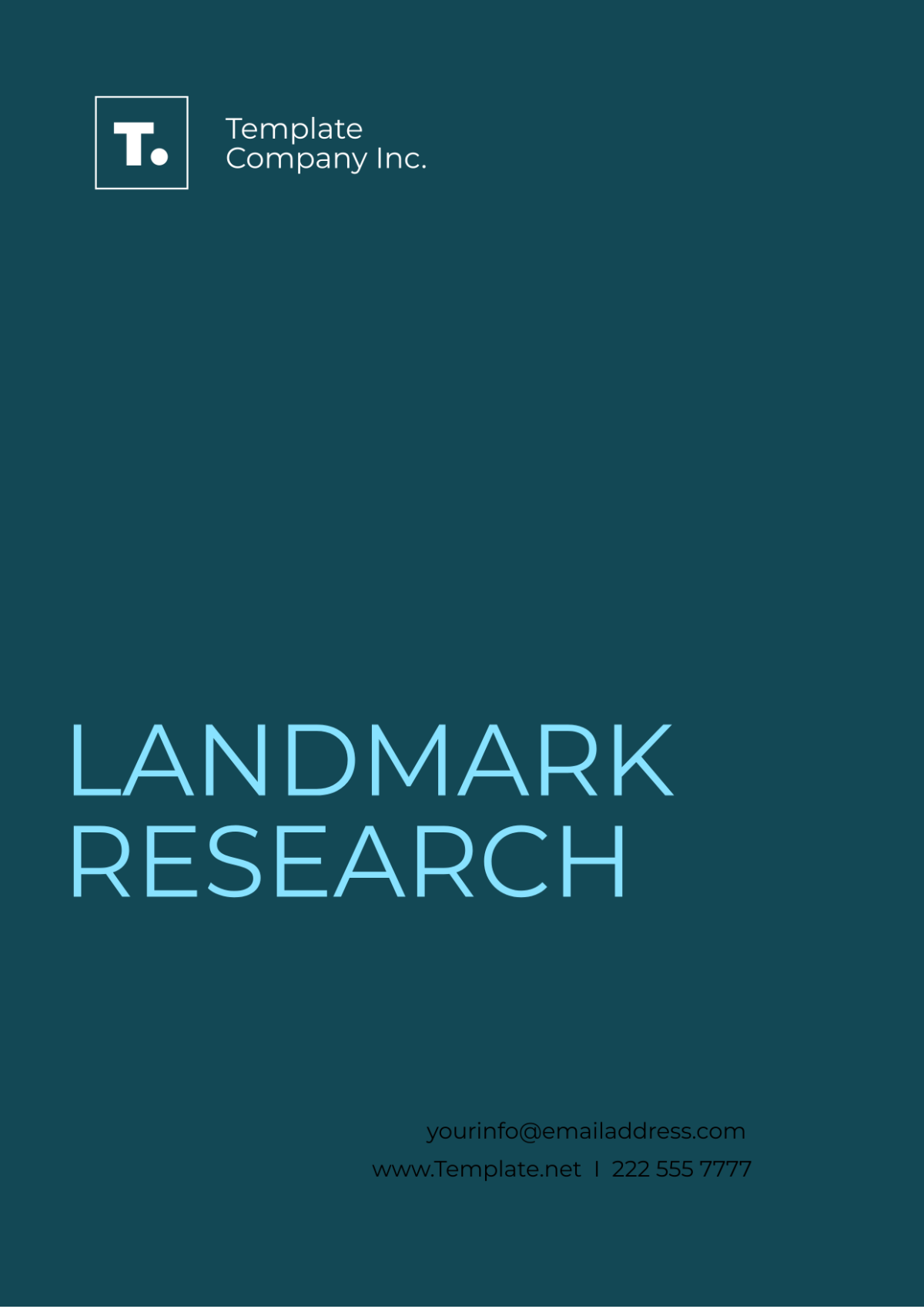 Landmark Research Template - Edit Online & Download Example | Template.net