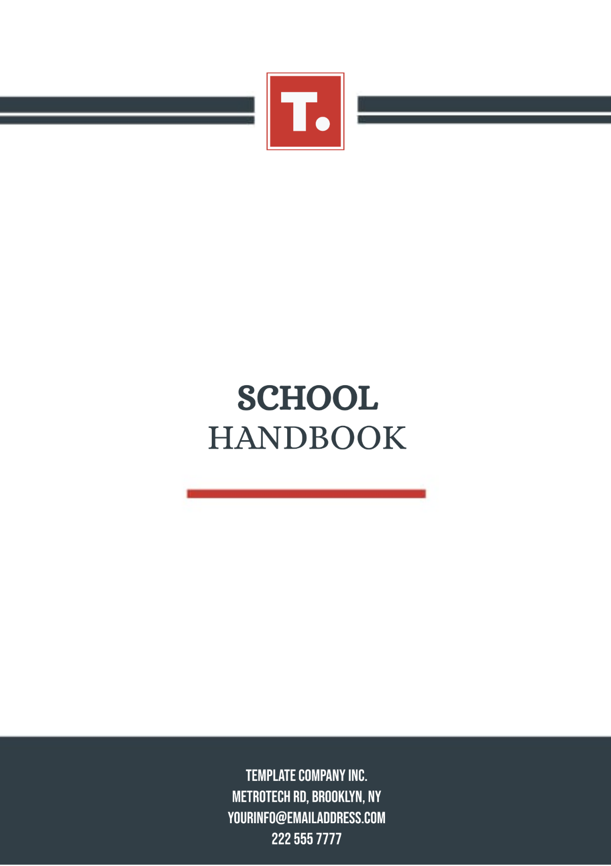 Basic School Handbook Template - Edit Online & Download Example ...