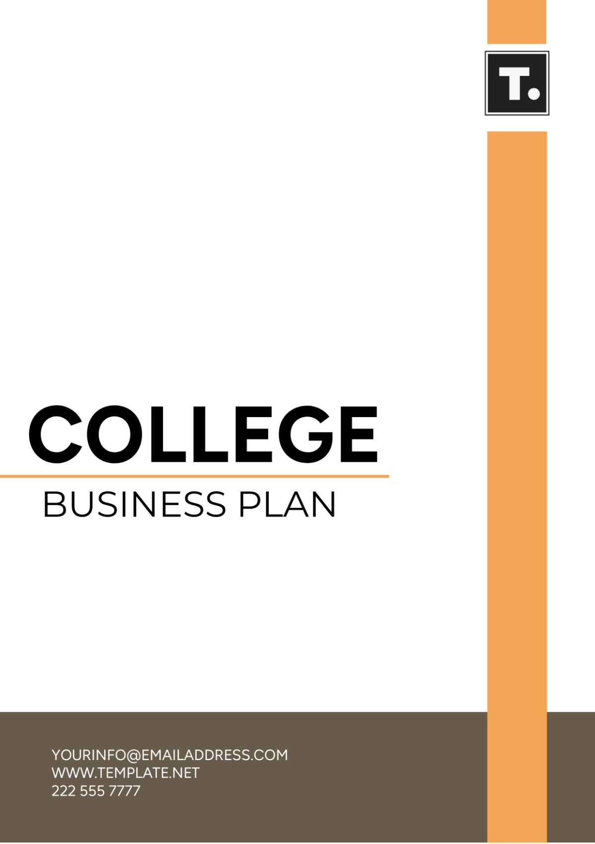 College Business Plan Template - Edit Online & Download Example ...