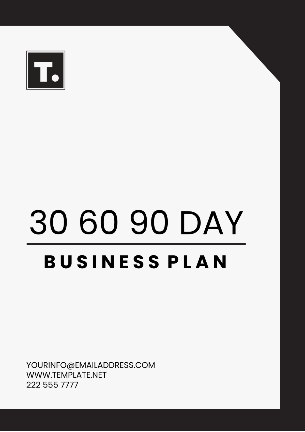 30 60 90 Day Business Plan Template - Edit Online & Download Example ...