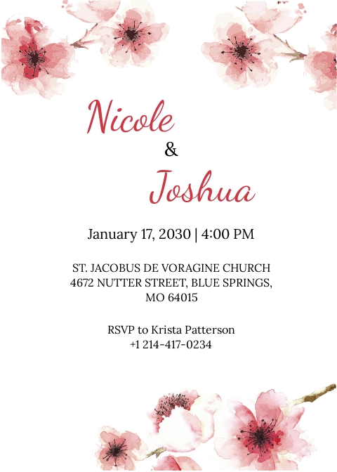 20+ FREE Floral Invitation Templates [Customize & Download] | Template.net